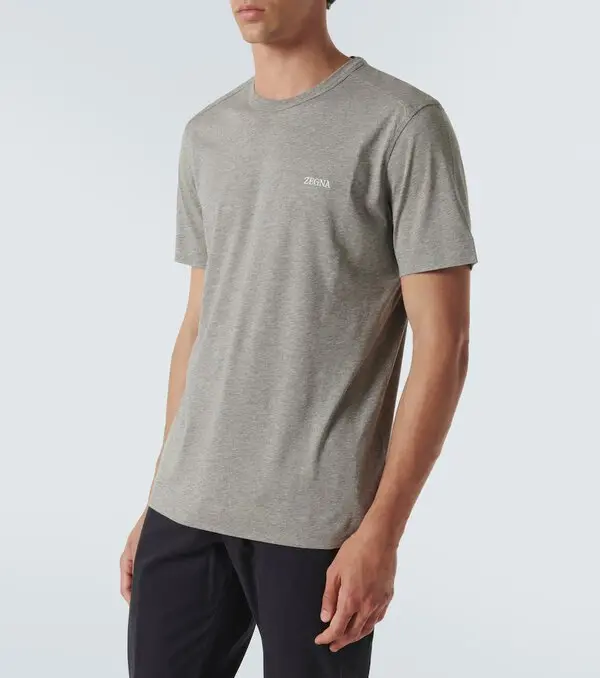 Zegna Cotton Jersey T-shirt - Grey