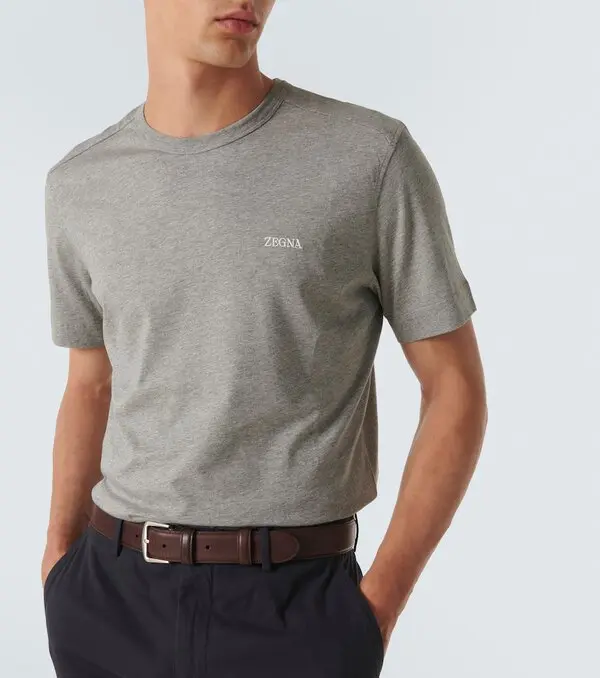Zegna Cotton Jersey T-shirt - Grey