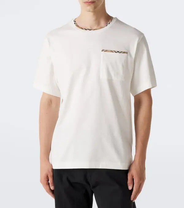 Burberry Check Cotton Jersey T-shirt
