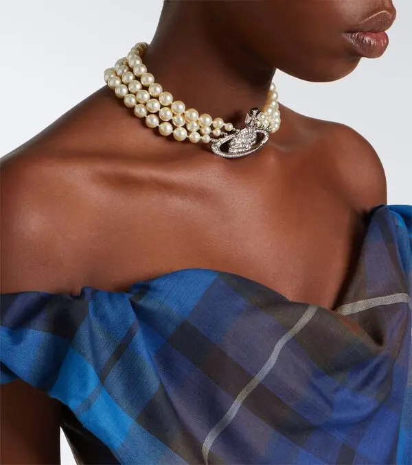 VIVIENNE WESTWOOD Sunday Plaid Wool Bustier Top