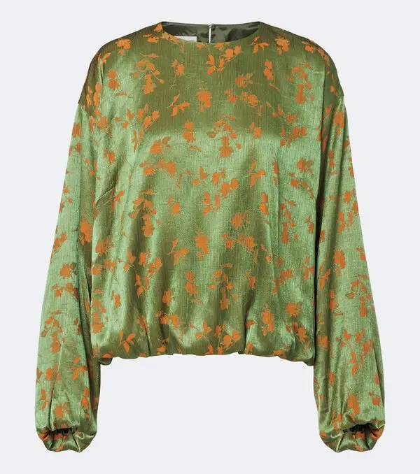 Dries Van Noten Floral Blouse - Green