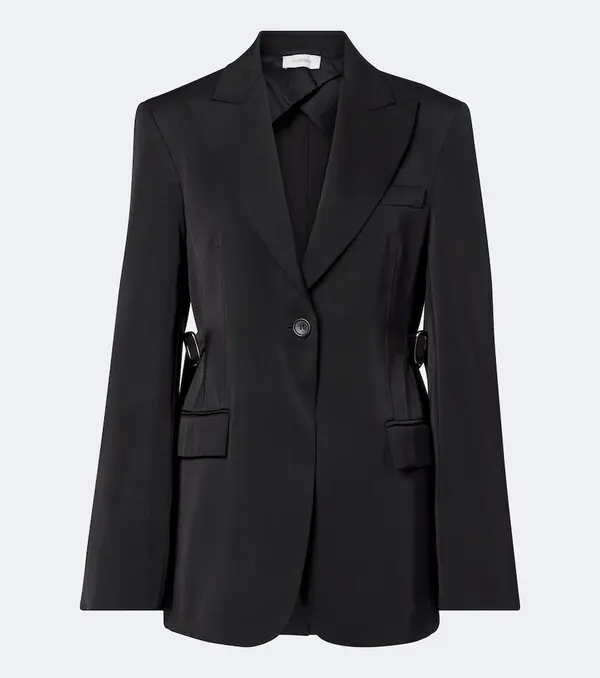 Sportmax Single-breasted Blazer With Belt
