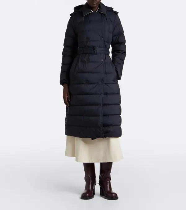Burberry Double-breasted Hooded Down Coat