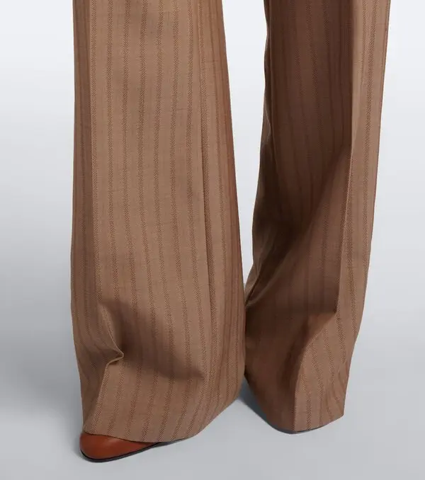 Etro Striped Wool Wide-leg Pants