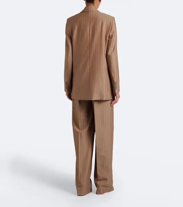 Etro Striped Wool Wide-leg Pants