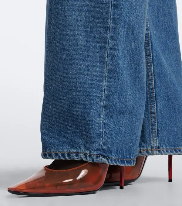 Saint Laurent Folie Pumps - Orange