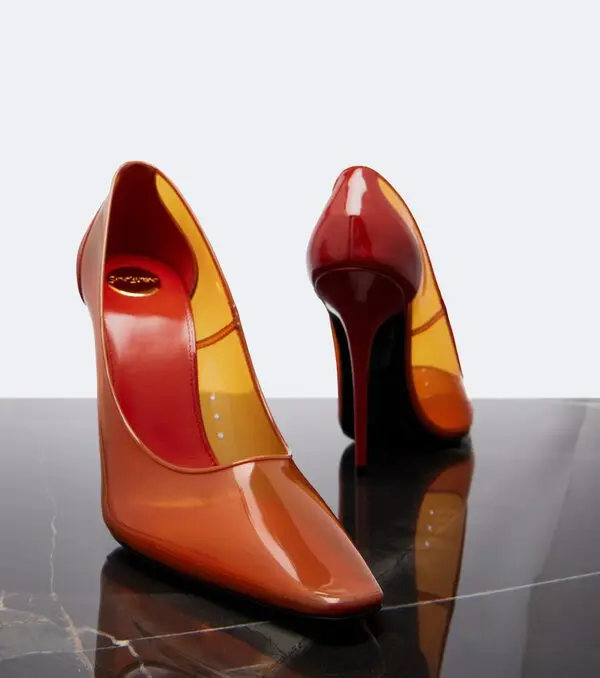 Saint Laurent Folie Pumps - Orange