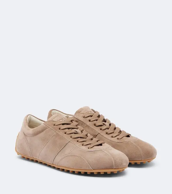 TOD'S Classic Suede Sneakers - Beige