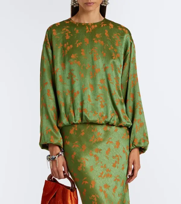 Dries Van Noten Floral Blouse
