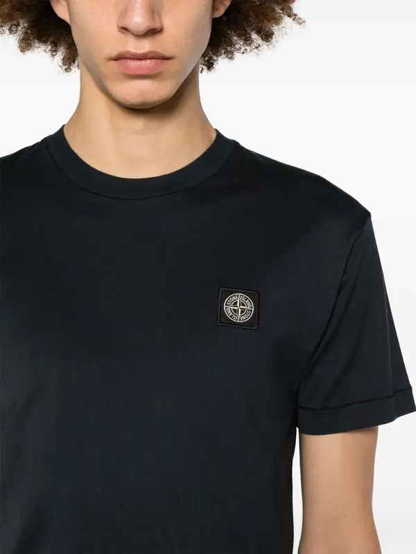 Stone Island Logo Cotton T-shirt - Multicolor