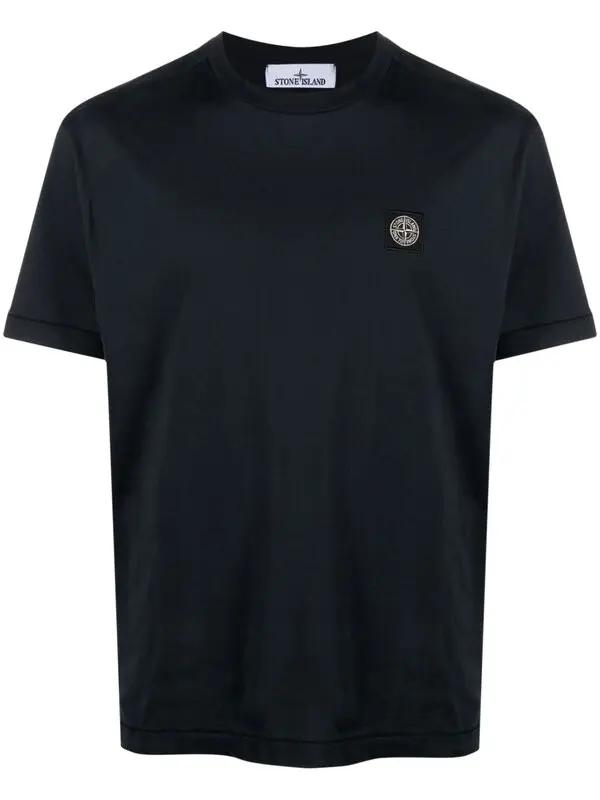Stone Island Logo Cotton T-shirt - Multicolor