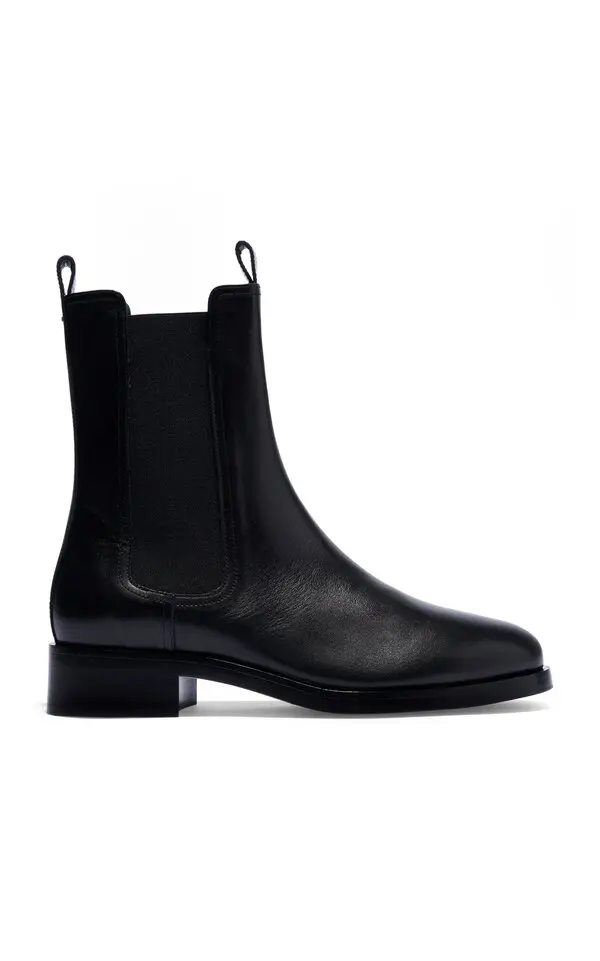 AeydĒ Caspar Leather Chelsea Boots - Black