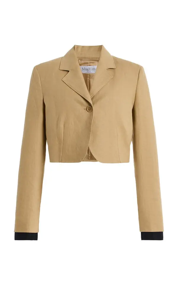 Max Mara Linen Jacket - Tan