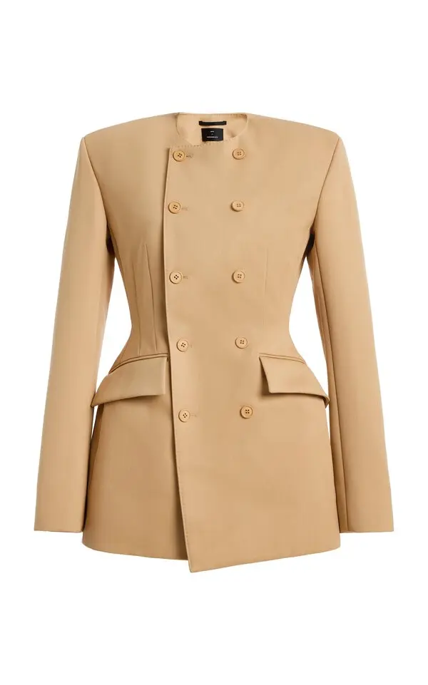 Wardrobe.NYC Sculpted Blazer Dress - Neutral