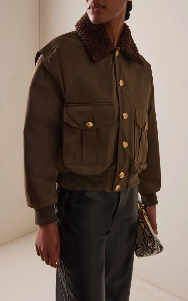 NILI LOTAN Tigre Shell Bomber Jacket