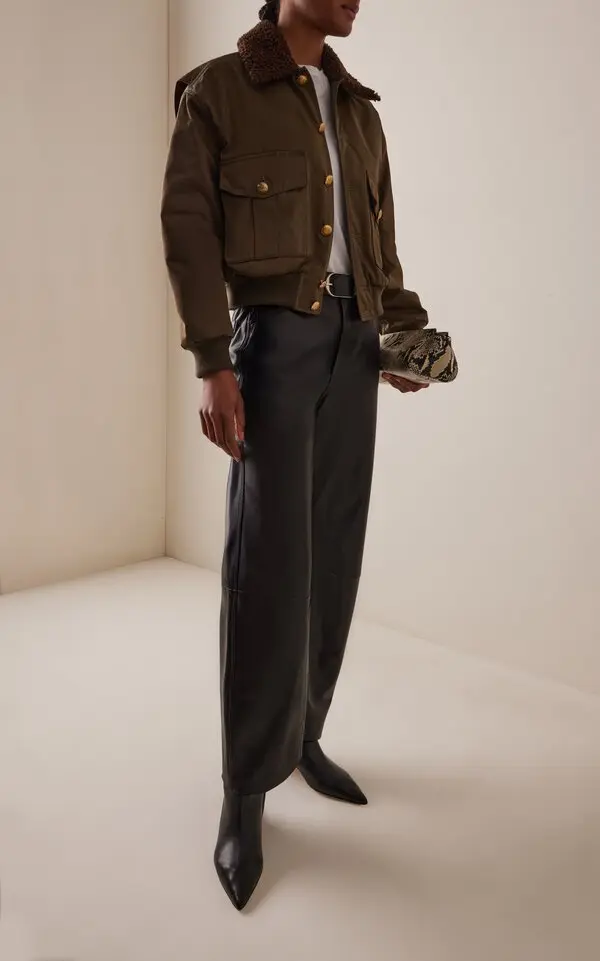 NILI LOTAN Tigre Shell Bomber Jacket