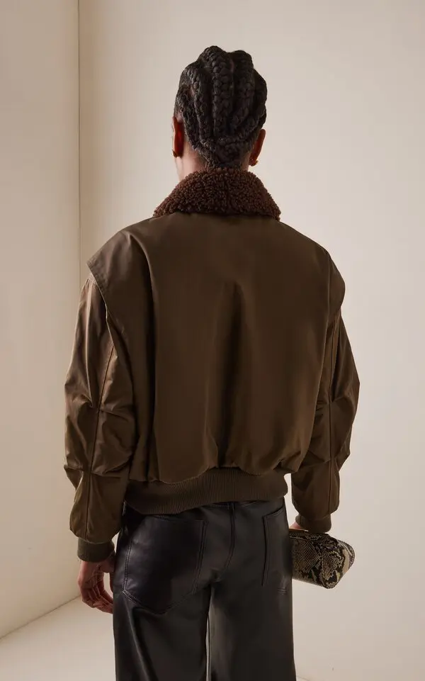 NILI LOTAN Tigre Shell Bomber Jacket