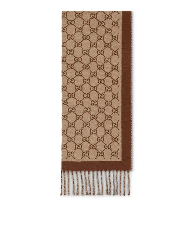 Gucci Gg Wool Scarf - Multicolor
