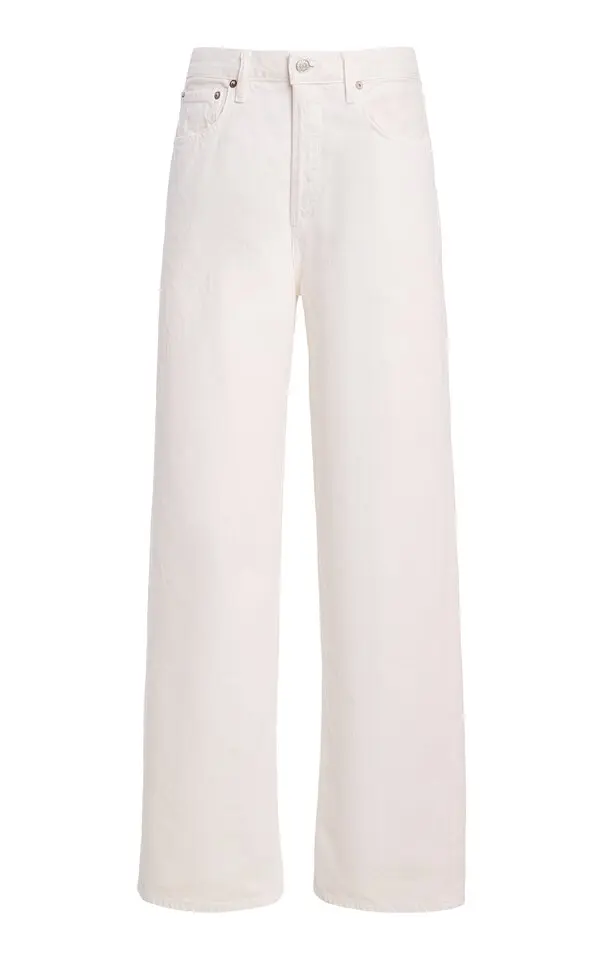 AGOLDE Ren Rigid Mid-rise Straight-leg Jeans - White
