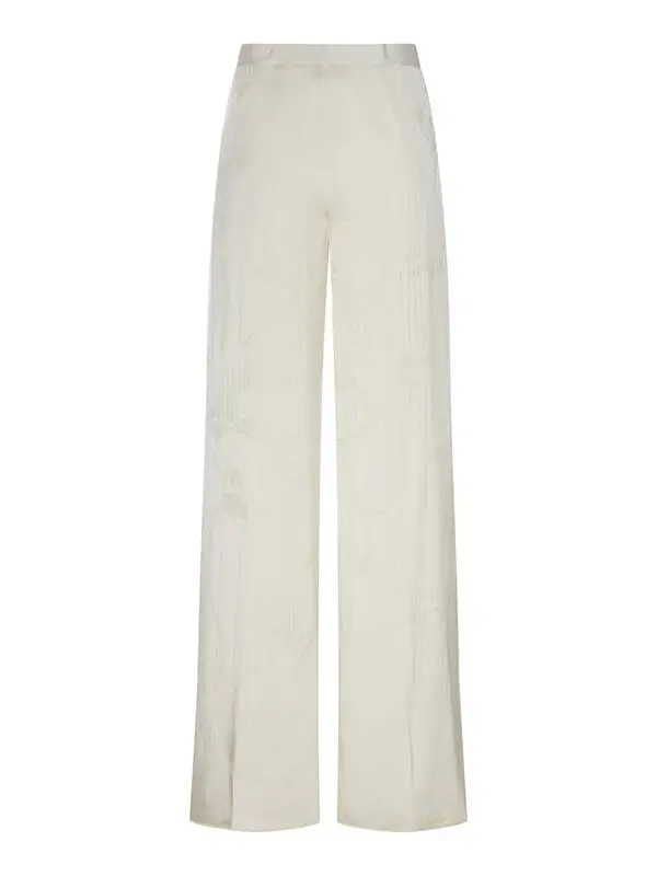 FORTE_FORTE Wide-leg Jacquard Trousers