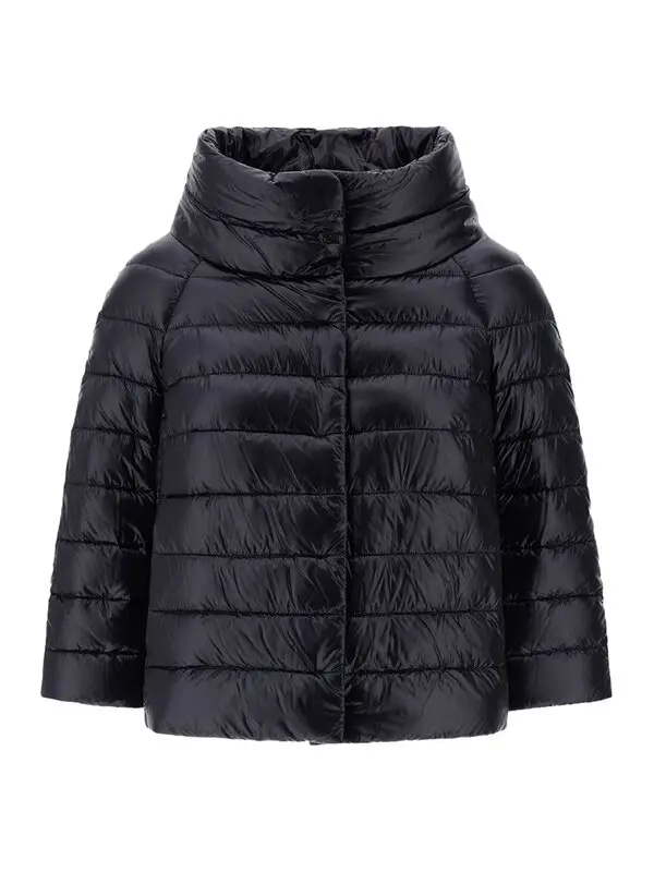 Herno Sofia Mini Hood Ultralight Nylon Jacket - Black