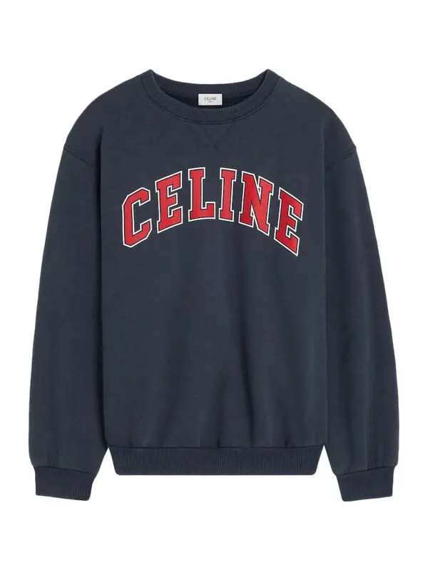 Celine Loose Sweatshirt In Cotton Fleece