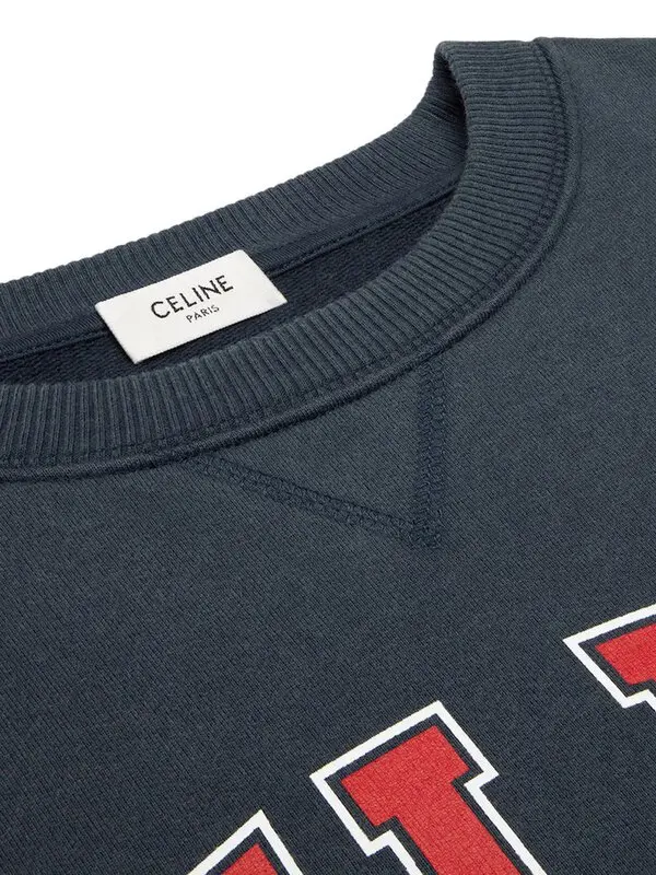 Celine Loose Sweatshirt In Cotton Fleece