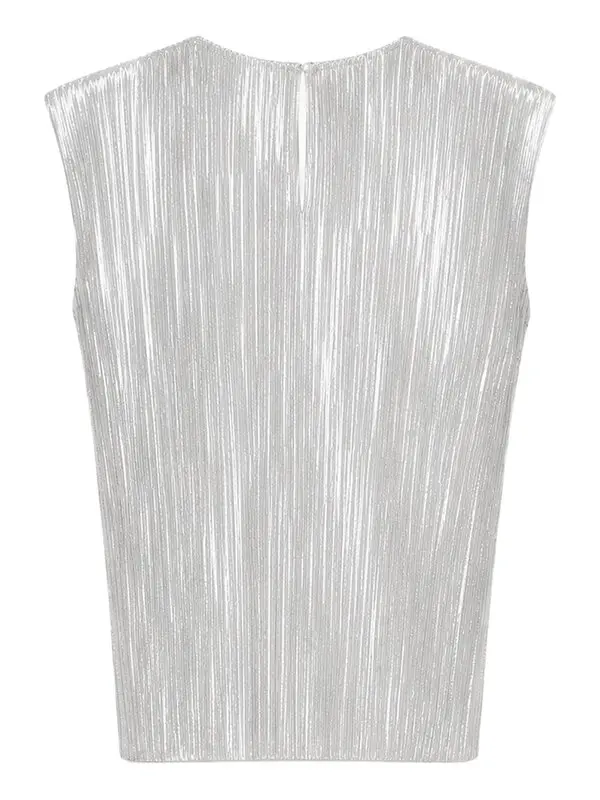 FORTE_FORTE Sleeveless Top With Irregular Pleating - Multicolor