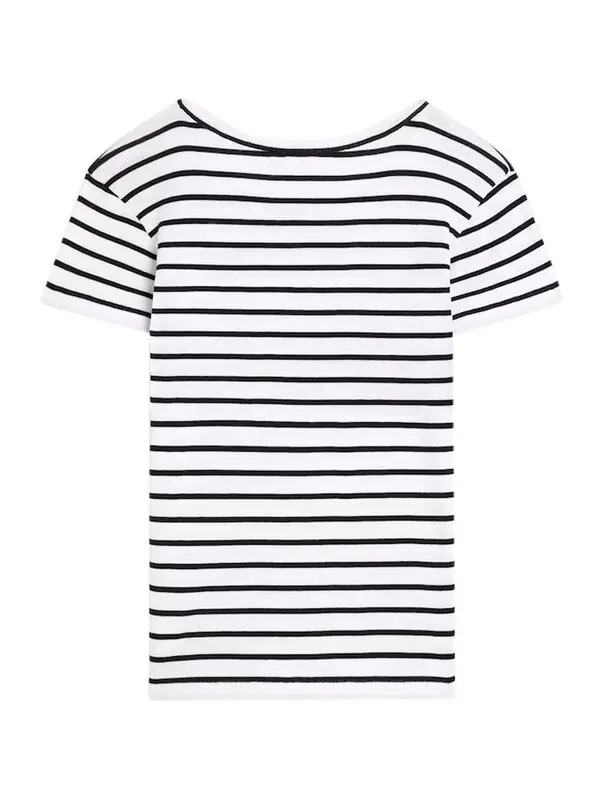 Celine Striped Silk Jersey T-shirt