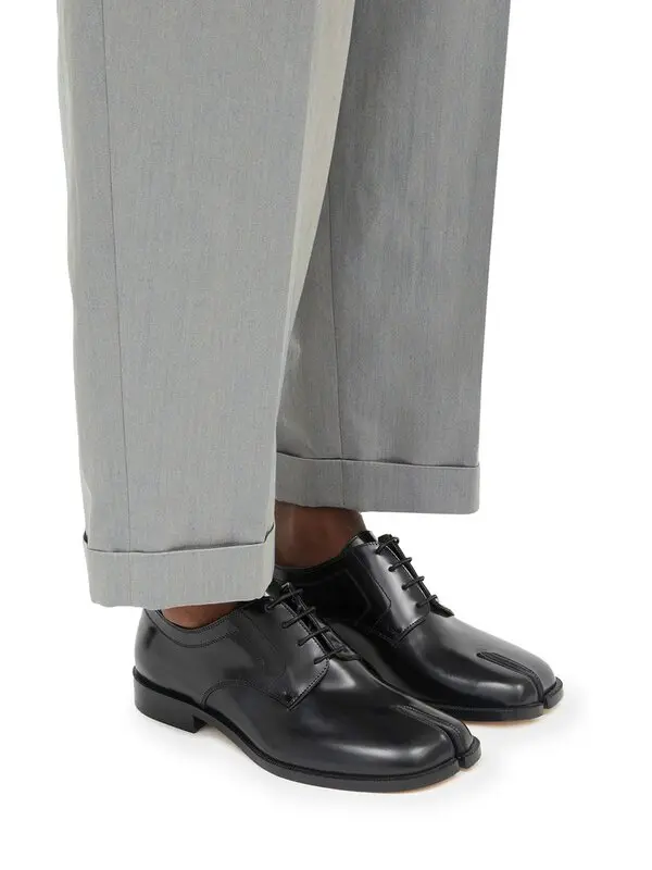MAISON MARGIELA Derby Tabi In Polished Calfskin