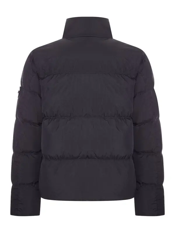 Stone Island Padded Down Jacket With High Collar