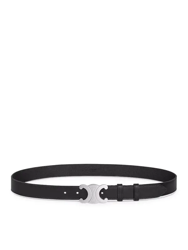 Celine Triomphe Belt 30mm In Vintage Calfskin - Multicolor