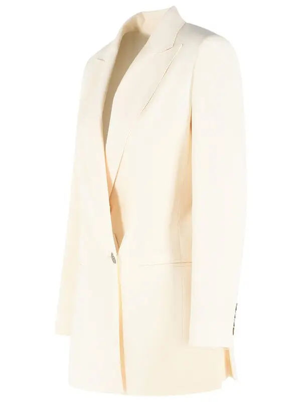 Max Mara Bikini' Ivory Virgin Wool Blazer