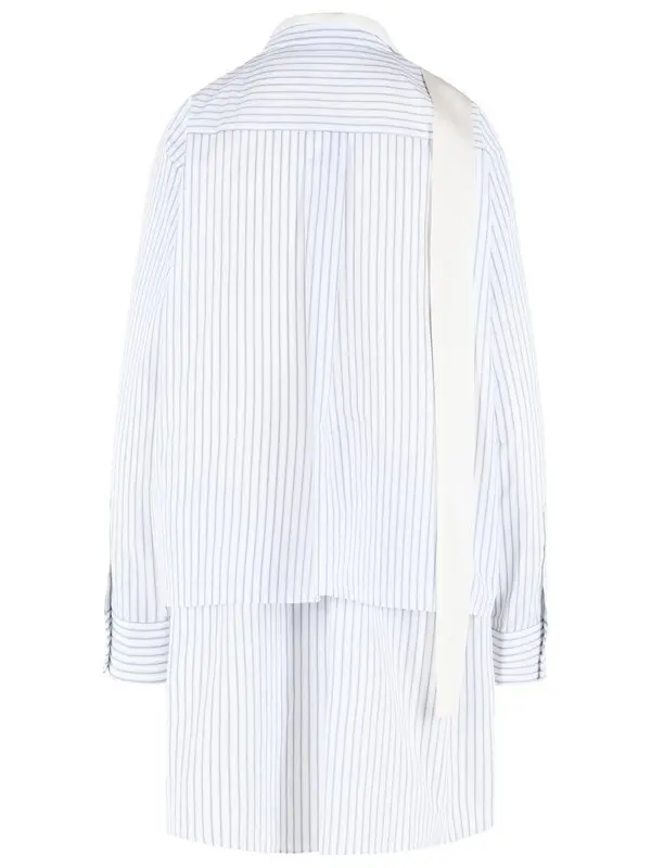 Sacai Cotton Blend Mini Dress