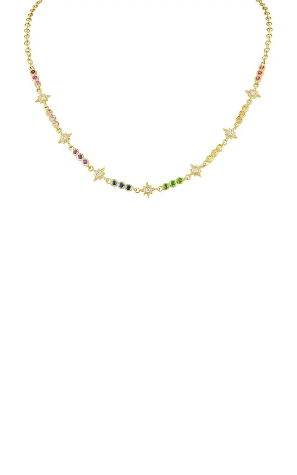 EDEN PRESLEY Rainbow Stars Necklace - Multi