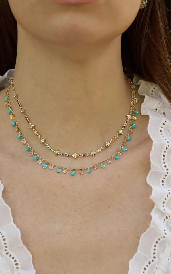 EDEN PRESLEY Rainbow Stars Necklace