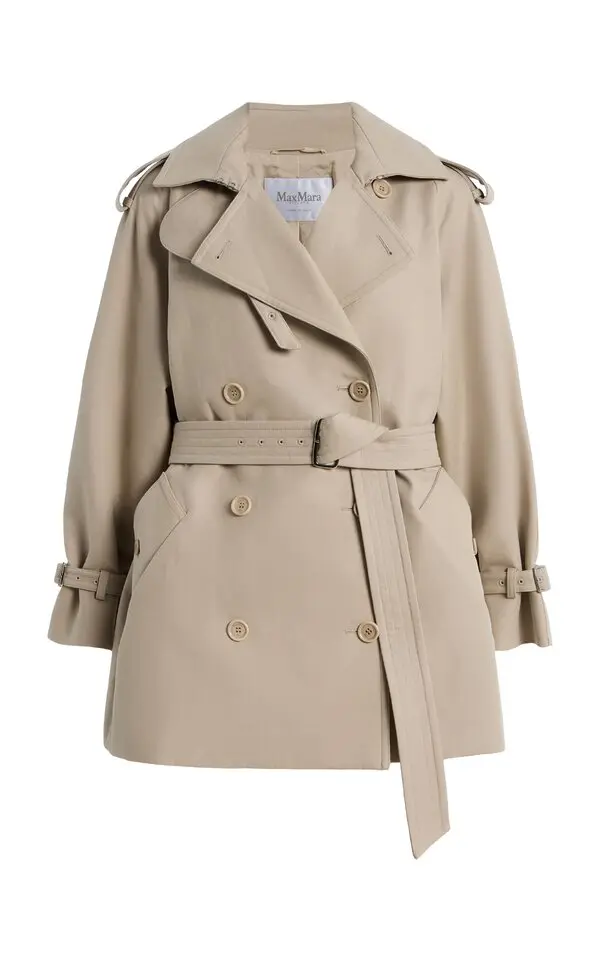 Max Mara Cotton Trench Coat - Neutral