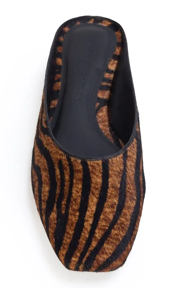 BLACK SUEDE STUDIO Lucia Zebra Ponyhair Flats