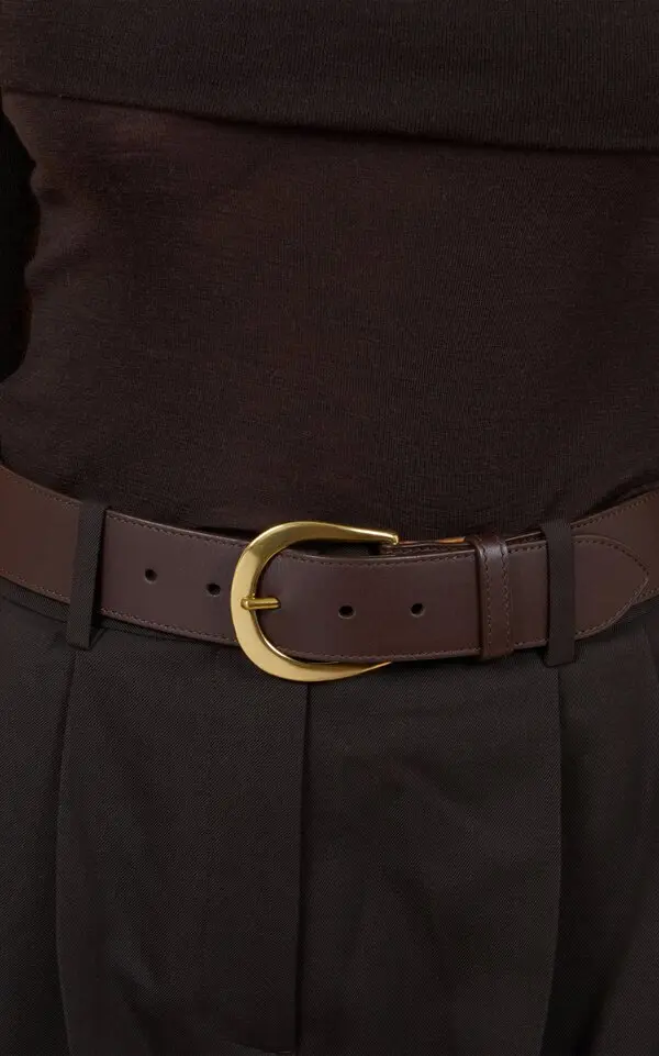 VAINCOURT La Chaleureuse Medium Leather Belt