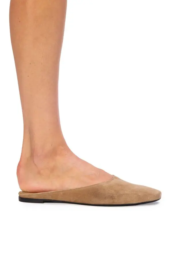 BLACK SUEDE STUDIO Lucia Suede Ballerina Flats