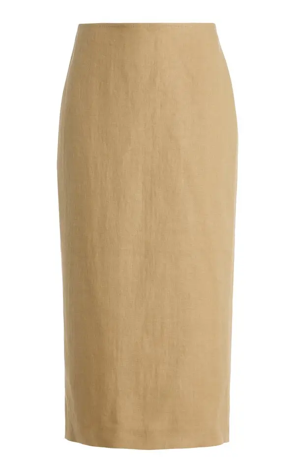 Max Mara Linen Skirt - Tan