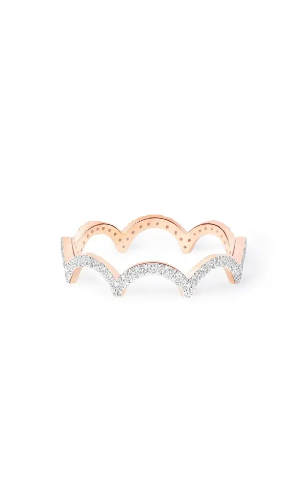 Ginette Ny Diamond Goldfish Band Ring - Pink