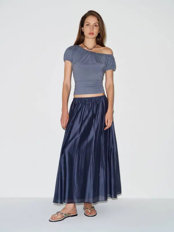 REFORMATION Sabrina Knit Top - Grey