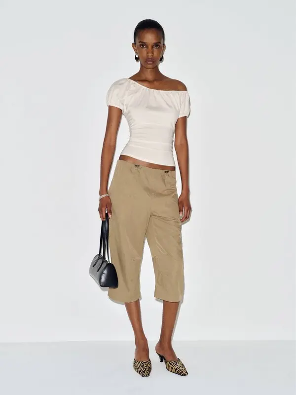 REFORMATION Sabrina Knit Top - Ivory