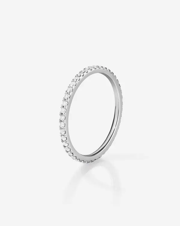 Ring Concierge Platinum Pavé Diamond Eternity Ring