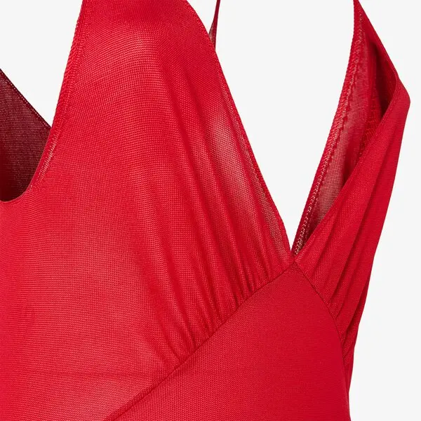 Fendi Sleeveless Silk Slip Dress