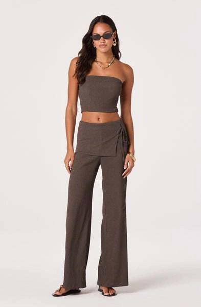 Astr The Label Kyara Skirt-panel Wide Leg Pants
