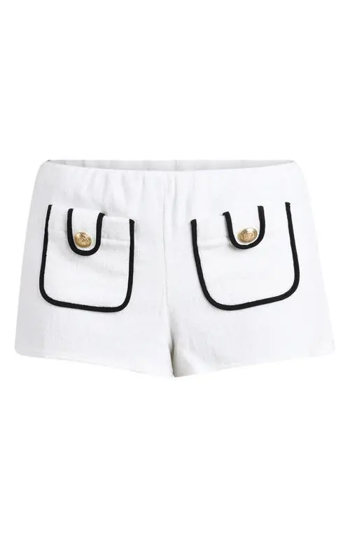 L'Agence Fine Line Amiya Cotton Cover-up Shorts