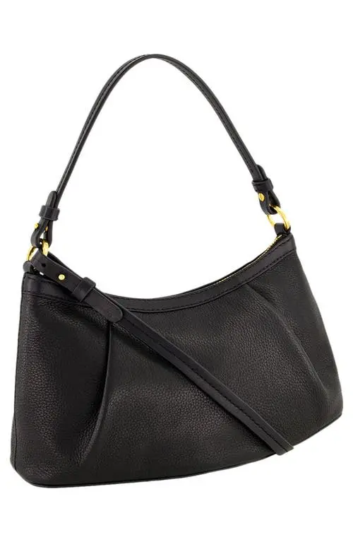 Vince Ava Pebbled Leather Convertible Crossbody Bag - Black