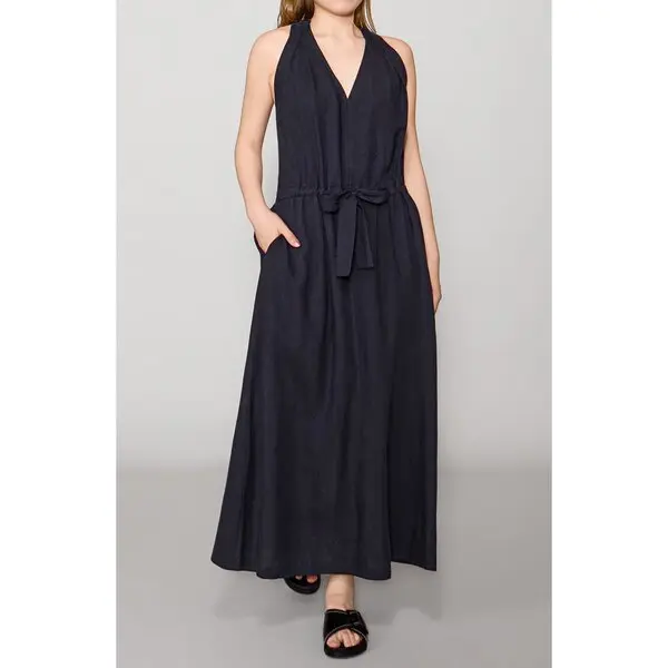 MELLODAY Racerback Halter Maxi Dress